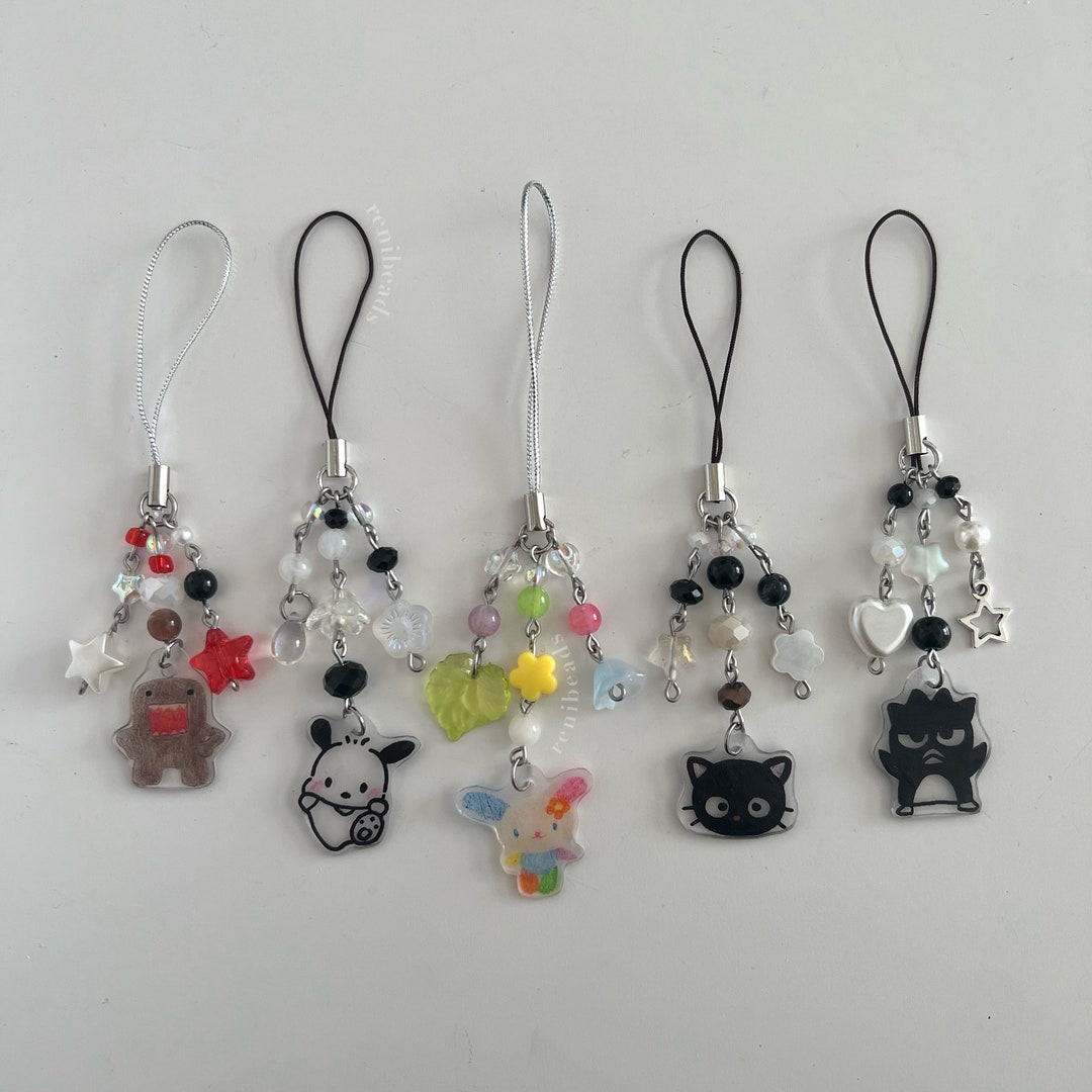 Handmade Beaded Phone Charms Kawaii Japan Phone Charms Animal - Etsy
