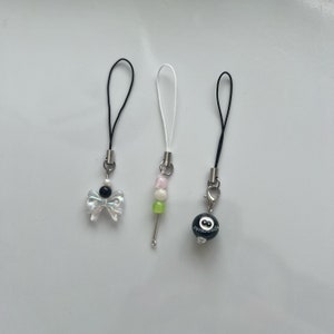 Simple Phone Charms Bow, Dango & 8 Ball Cute Japan Aesthetic Gift for ...
