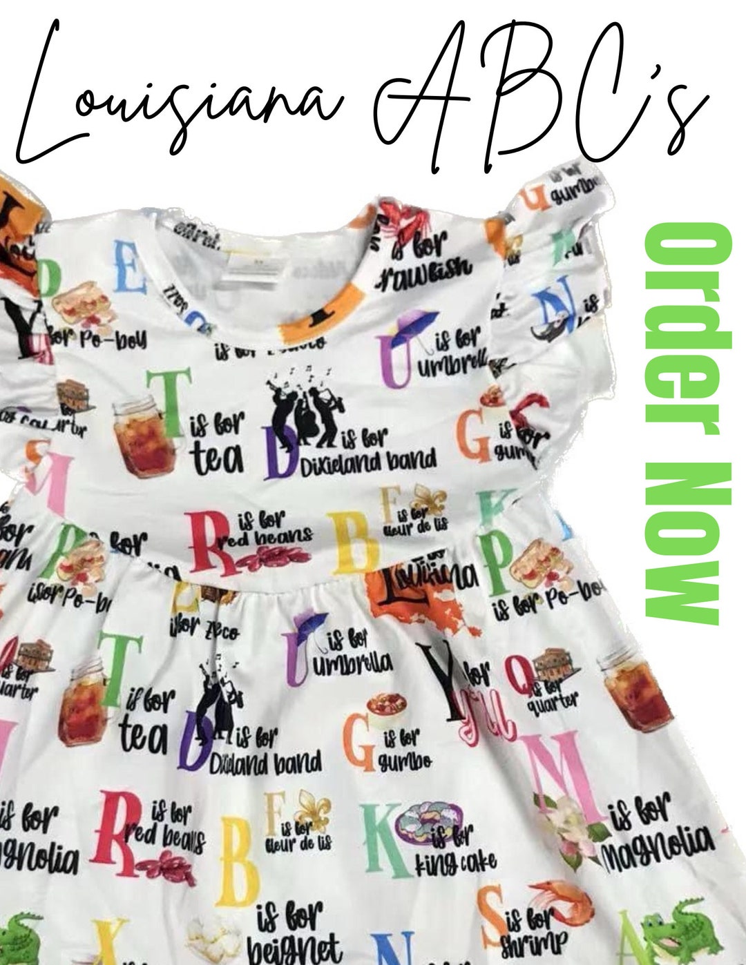 Louisiana Abcs Dress - Etsy
