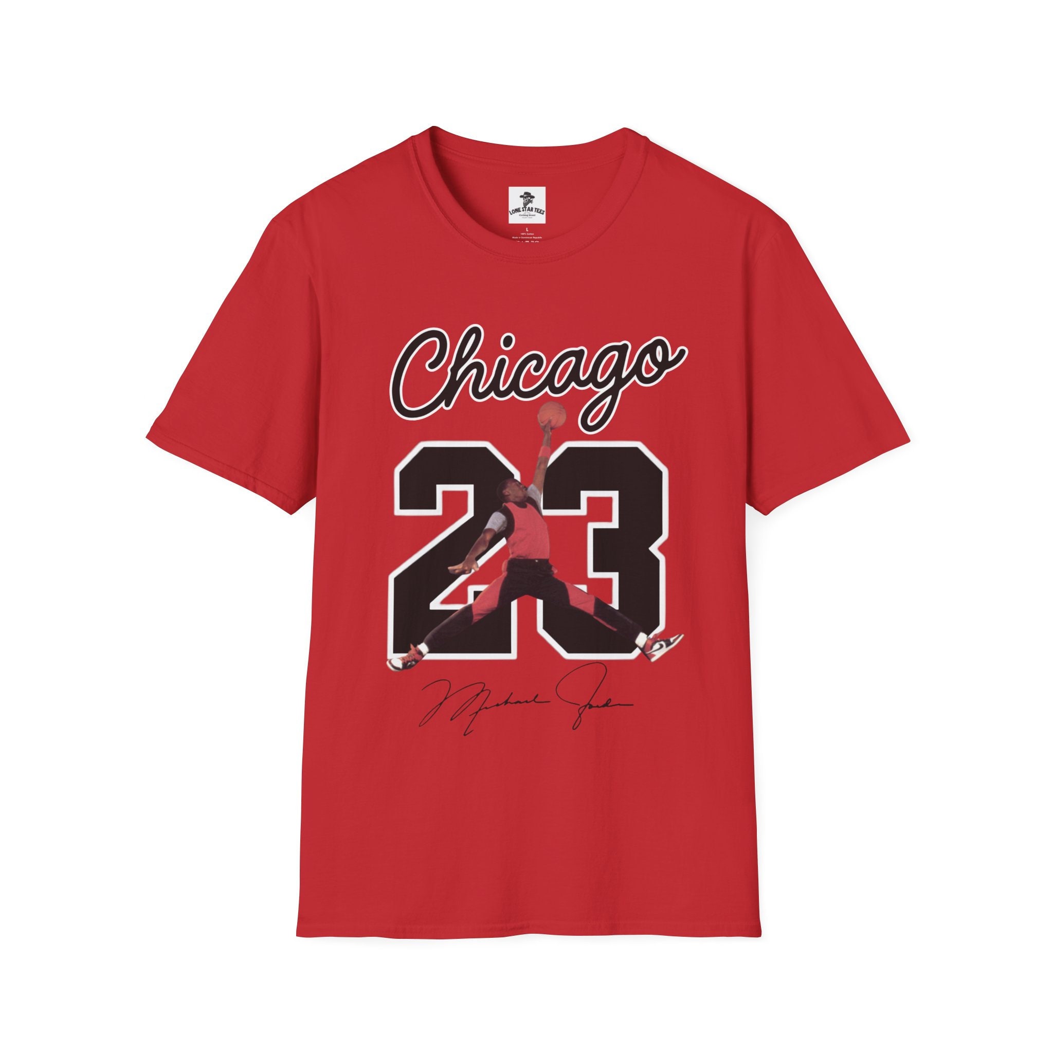 Michael Jordan Chicago 23 Softstyle T-shirt. - Etsy
