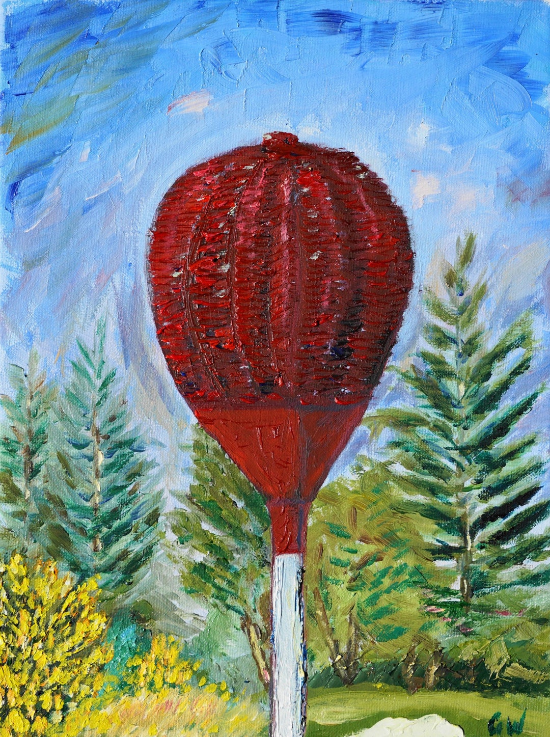 Merion Wicker Basket Golf Print - Etsy