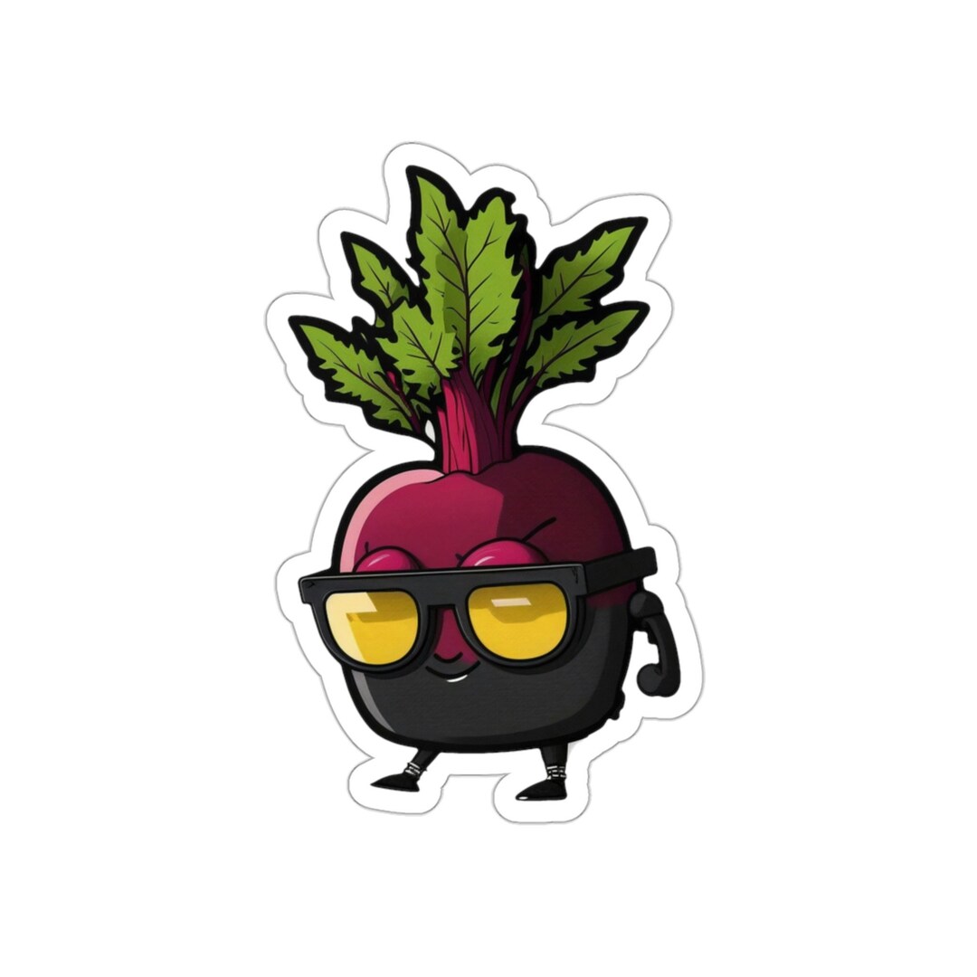 Cool Beet Sticker Little Beet Root Sticker Vegetable Sticker Veggie ...
