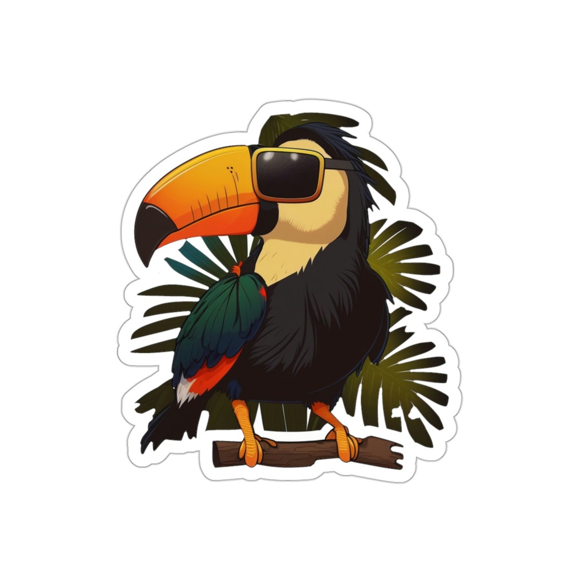 Tropical Rainforest Bird Sticker Tropical Sticker Paradise Sticker ...