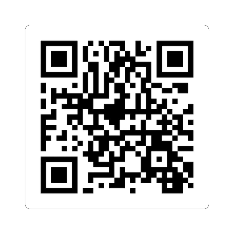Neonpulse QR Code Sticker - Etsy