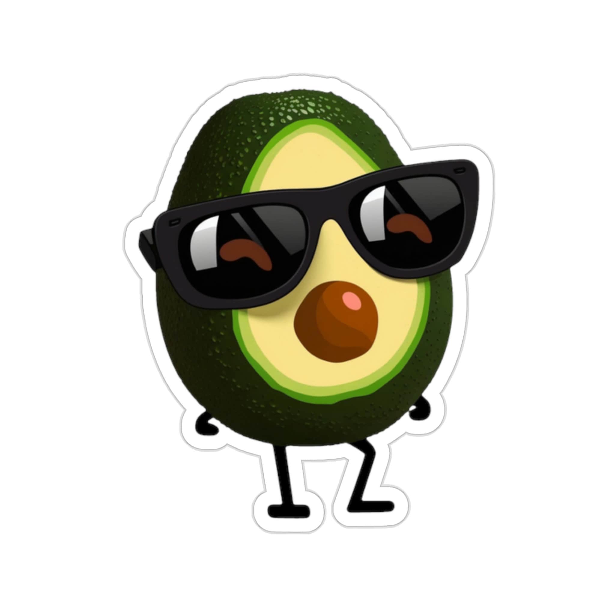 Cool Avocado Sticker Kawaii Sticker Food Sticker Funny Sticker Cute ...