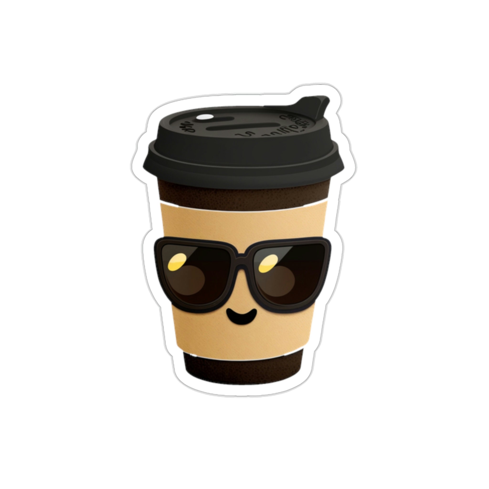 Cool Coffee Sticker Caffeine Sticker Coffee Lover Sticker Cafe Sticker ...