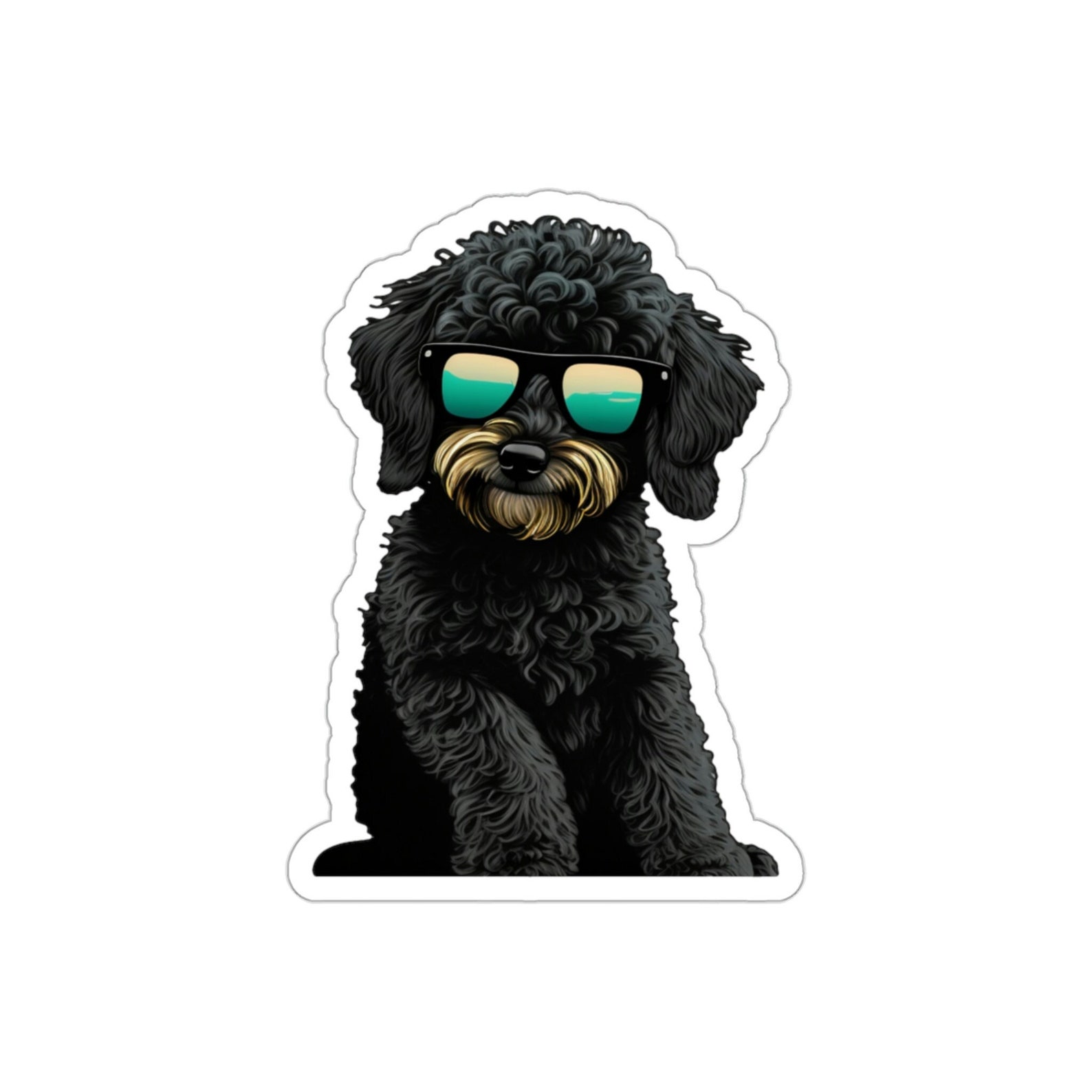 Cool Poodle Sticker Poodle Lover Sticker for Dog Lover Gift Dog ...