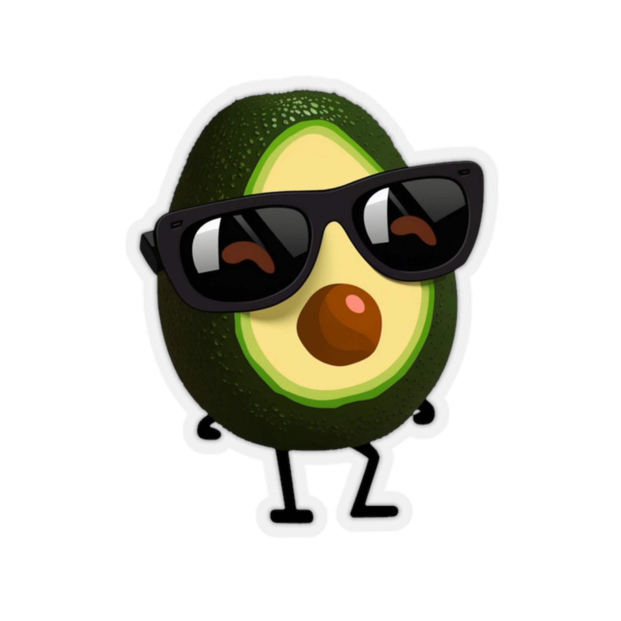 Cool Avocado Sticker Kawaii Sticker Food Sticker Funny Sticker Cute ...