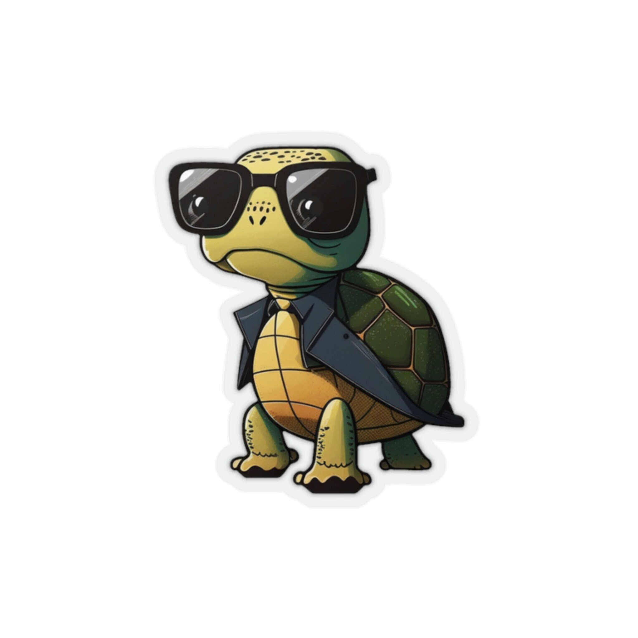 Cool Turtle Sticker Turtle Wearing Sunglasses Turtle Wearing Glasses ...