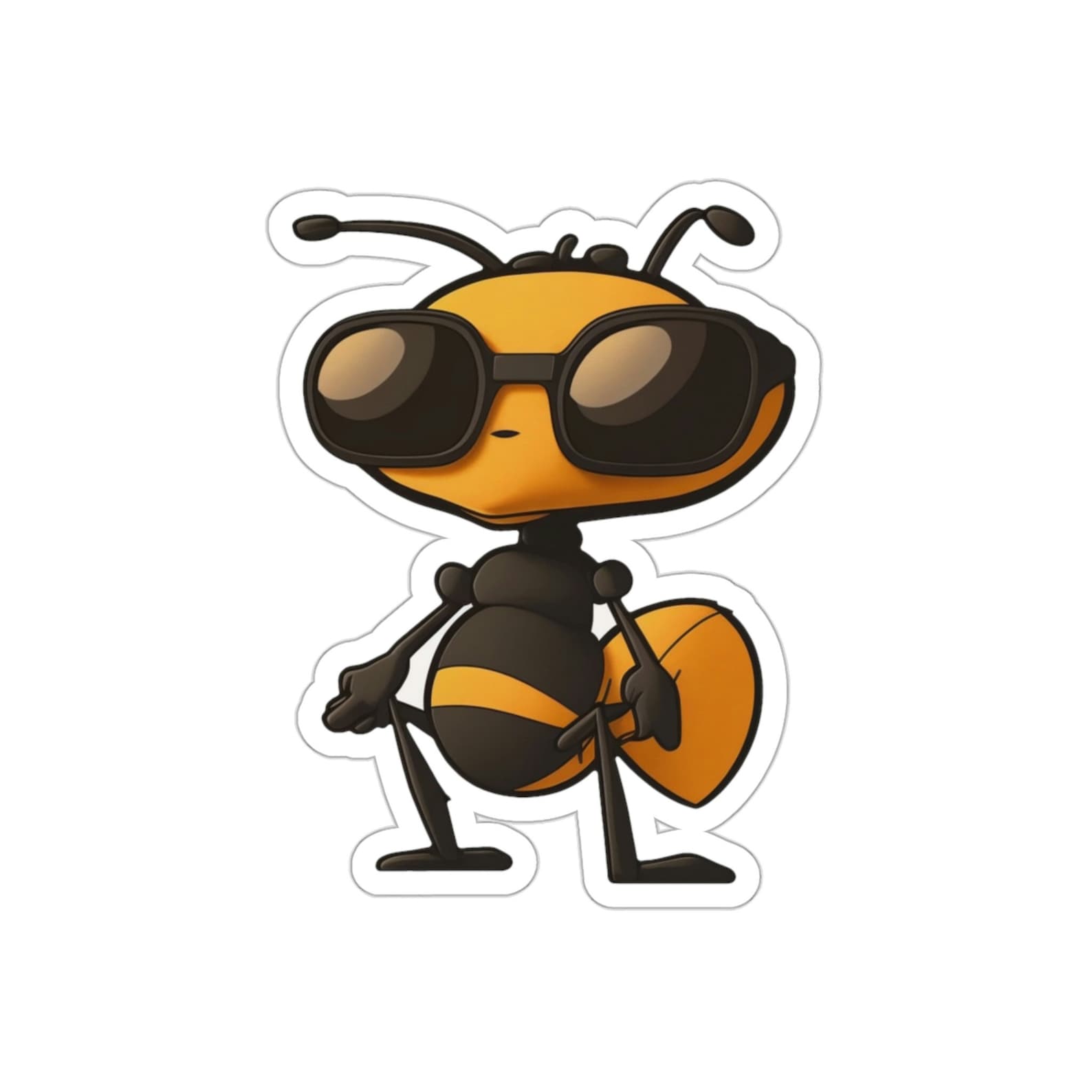 Cool Ant Sticker Ant With Sunglasses Insect Sticker Bug Sticker Secret ...