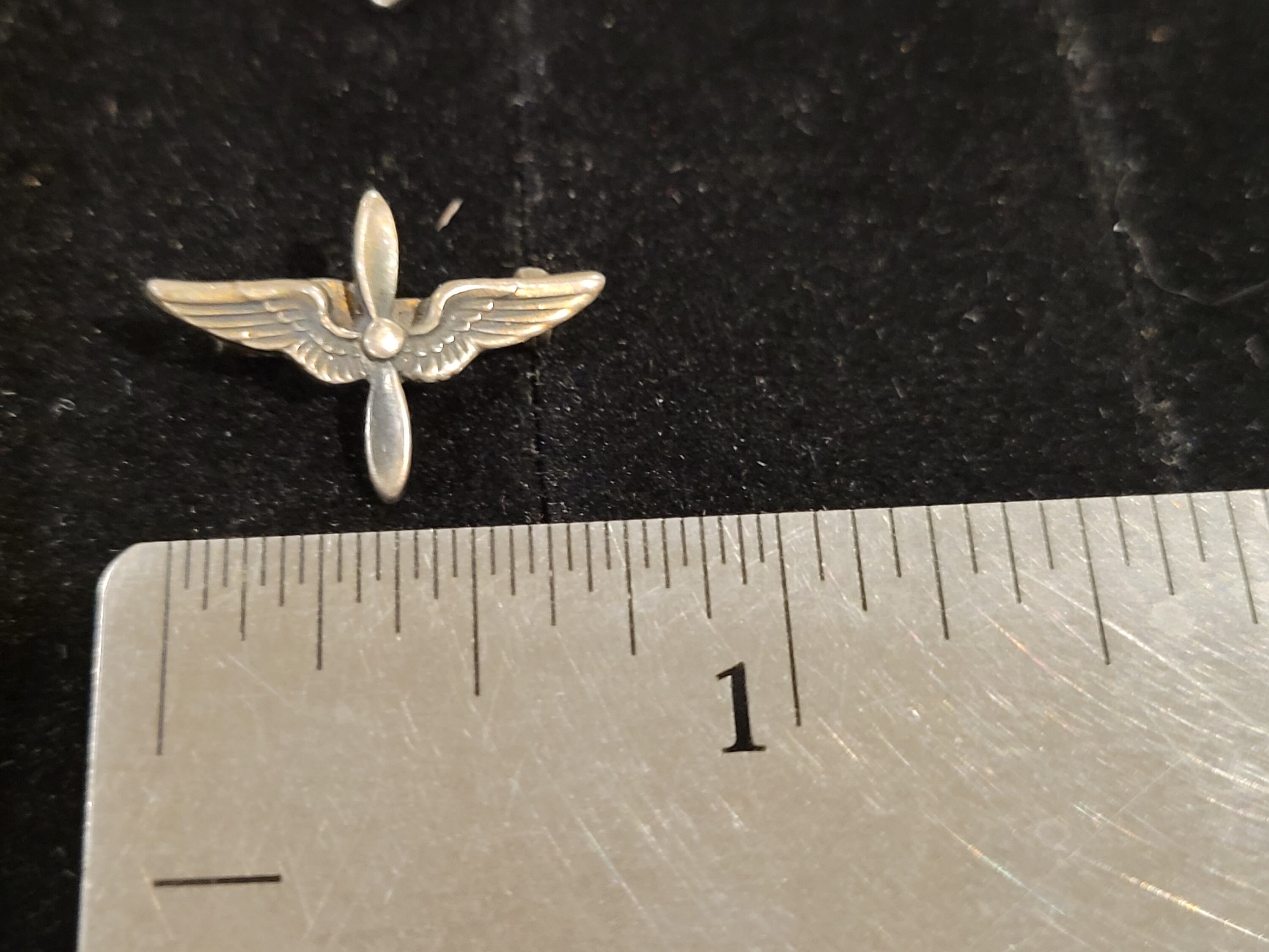 WWII Prop and Wings 2 Sterling Silver Pins and a Silver Tone Ring - Etsy