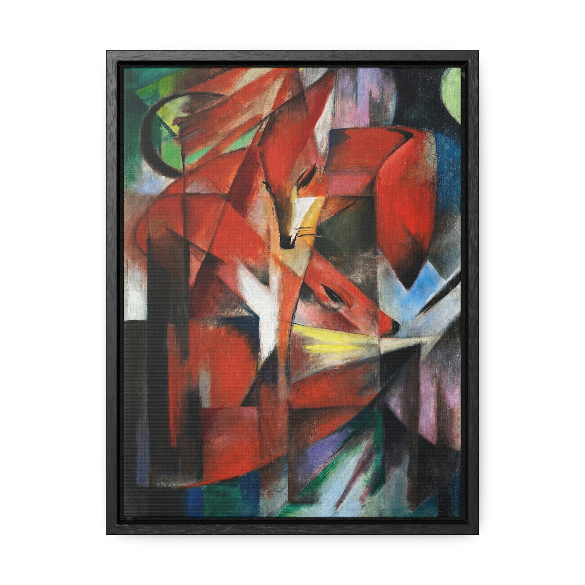 The Foxes by Franz Marc Canvas, Vertical Frame small Sizes Abstract Art ...