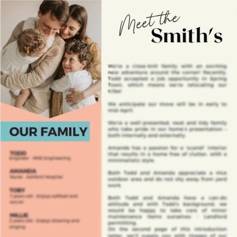 Rental Cover Letter - Etsy Australia