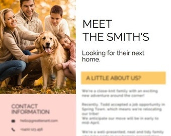 Personalised Rental Cover Letter - Tenant Resume - Rental Application ...