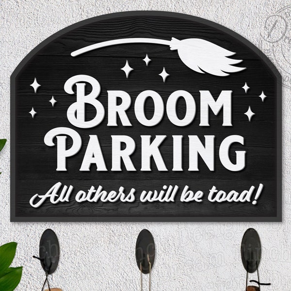 Broom Parking Sign - Etsy