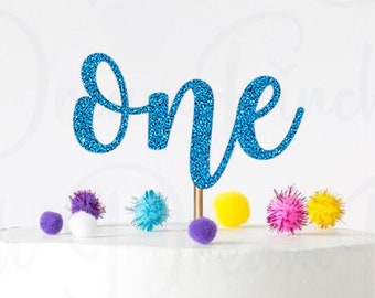 One SVG Download Birthday Cake Topper - Etsy