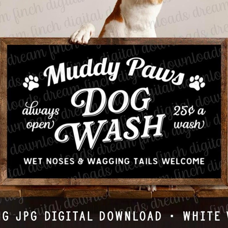 Dog Wash Sign - Etsy