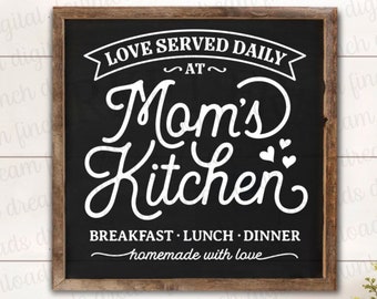 Mom's Kitchen SVG PNG - Etsy