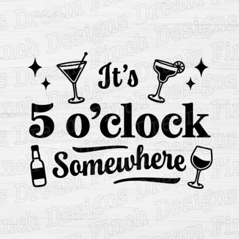 5 Oclock Somewhere Sign - Etsy