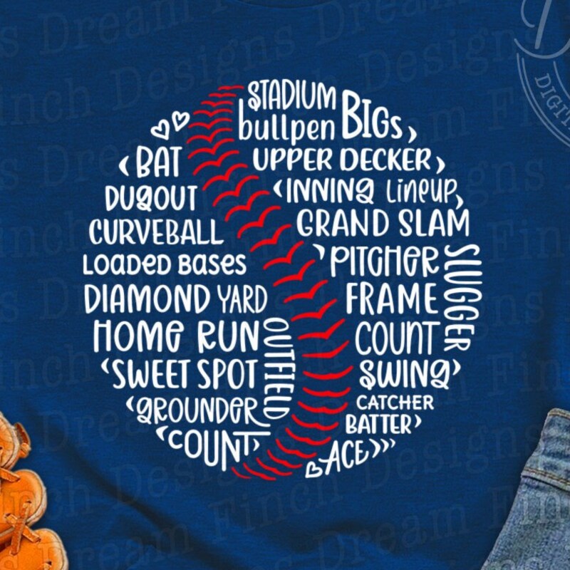 Baseball Words - Etsy