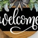 Welcome Round Sign SVG DXF PNG Pdf for Porch Doorhanger • Digital ...