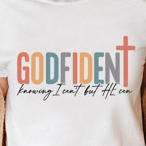 Godfidence SVG PNG DXF Pdf Godfident Design - Etsy