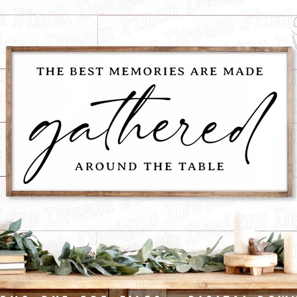Gathered Around the Table Sign - Etsy