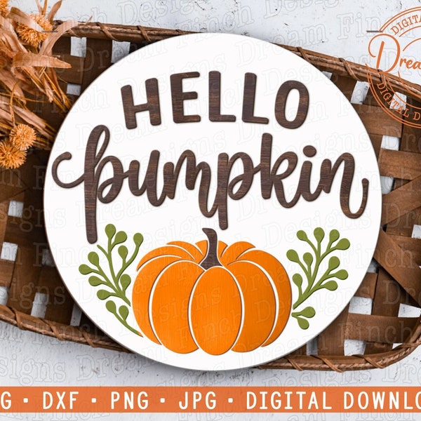 Hello Pumpkin Sign - Etsy