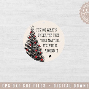 It's Not What's Under the Tree Christmas Ornament SVG Laser Cut File ...