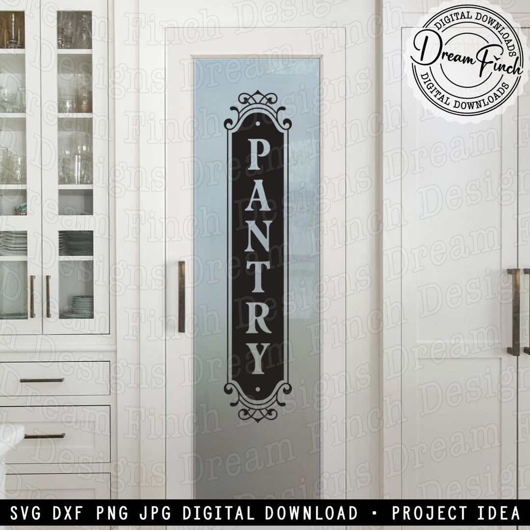 Pantry SVG DXF Cut Files and JPG Png Printable Files Kitchen - Etsy