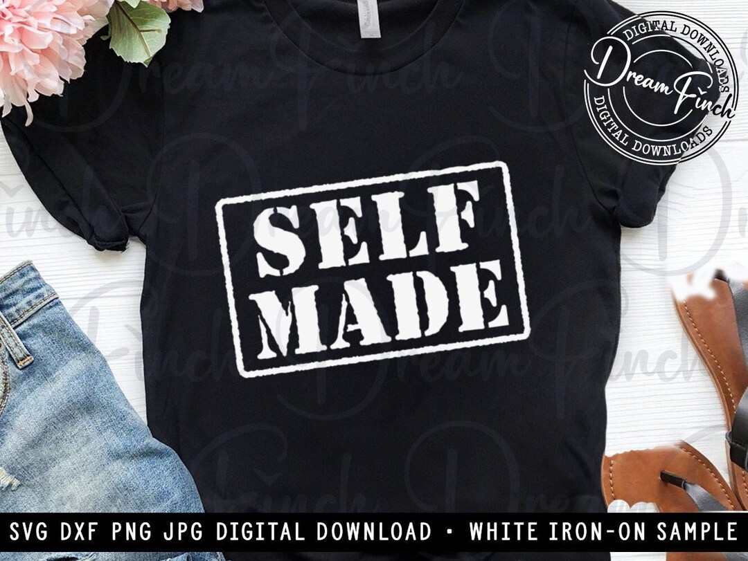 Self Made SVG PNG JPG Dxf Cut File Self Made Stamp - Etsy