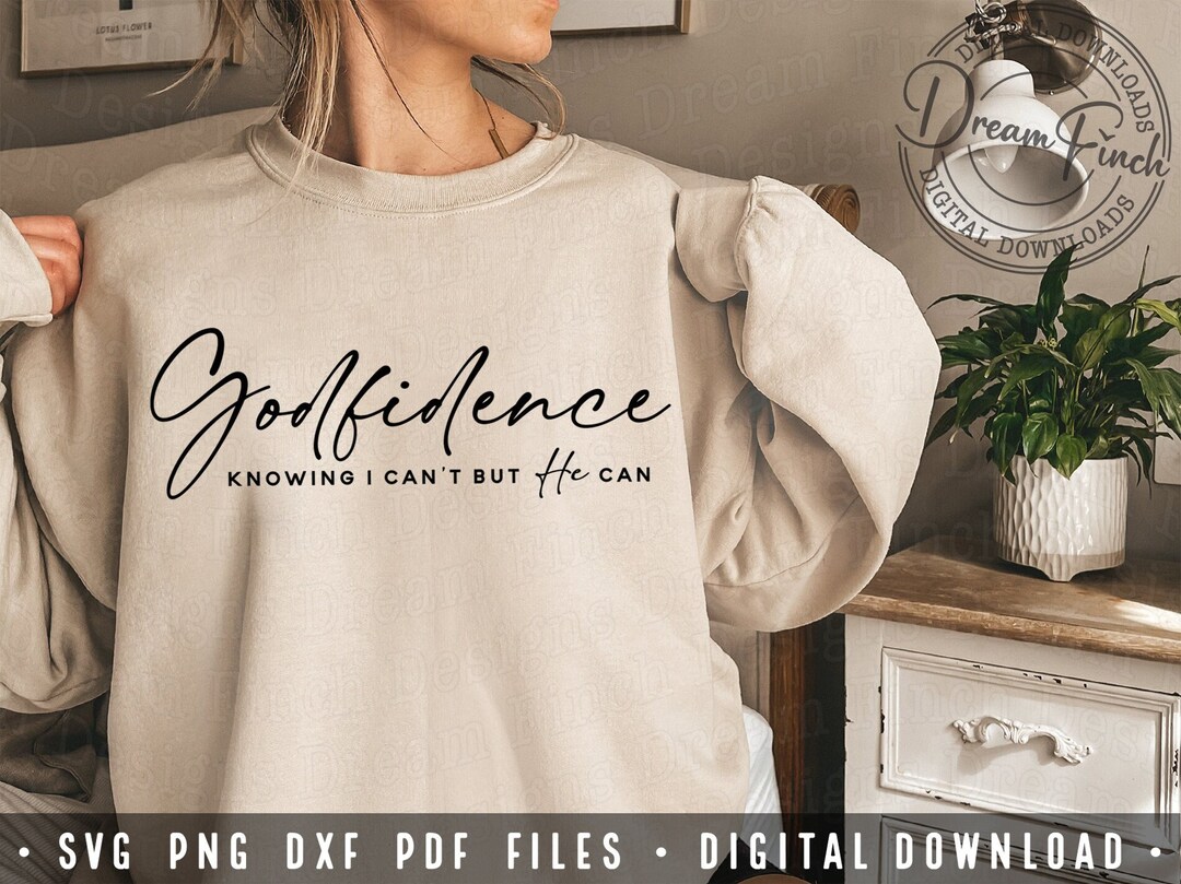 Godfidence SVG PNG DXF Pdf God Fidence Svg Cute Christian Svg Bible ...