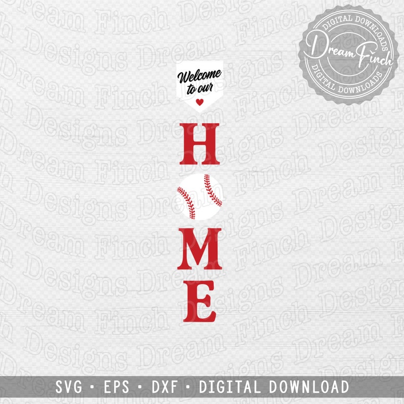 Baseball Welcome Sign SVG DXF EPS Cut Files Baseball Leaner - Etsy