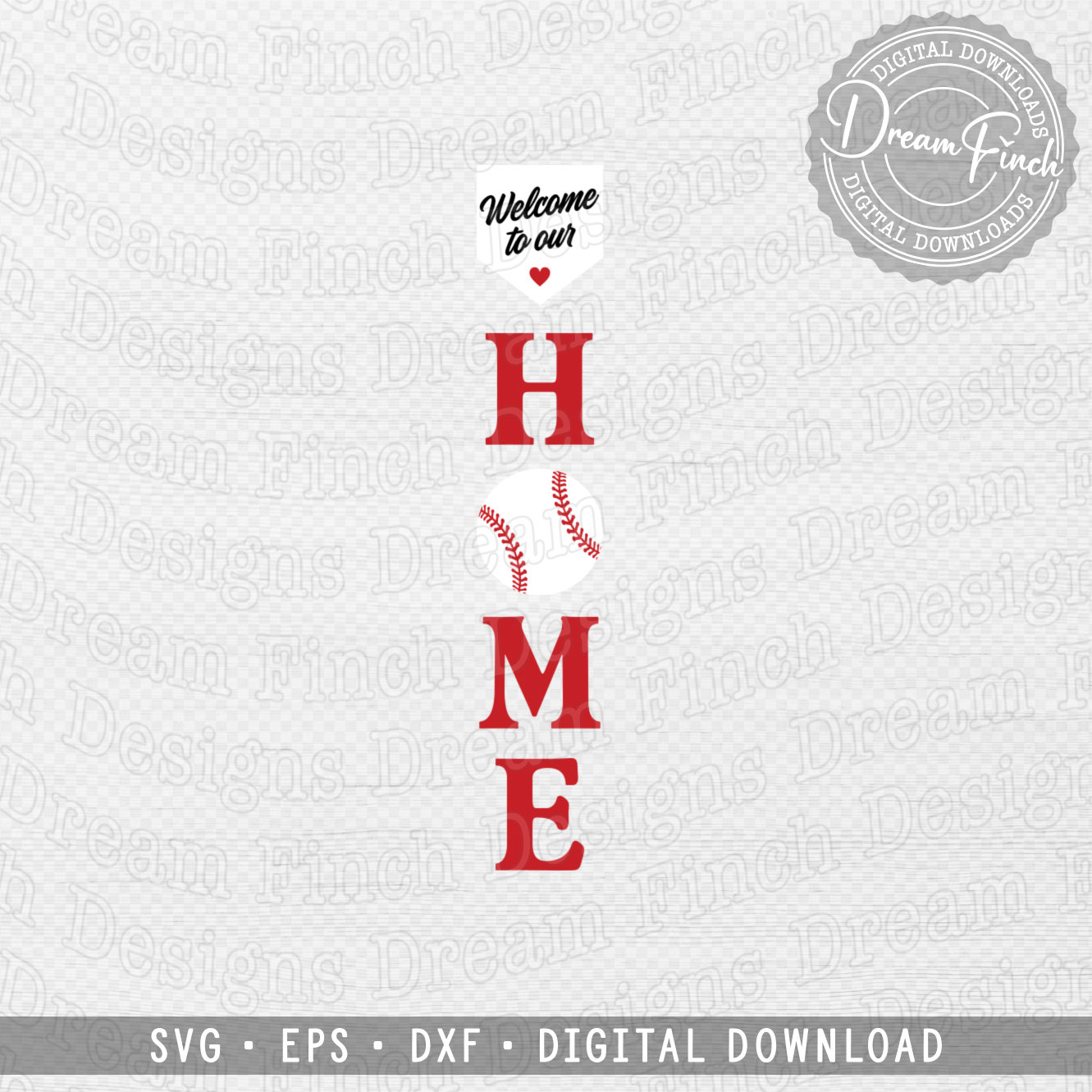 Baseball Welcome Sign SVG DXF EPS Cut Files Baseball Leaner - Etsy