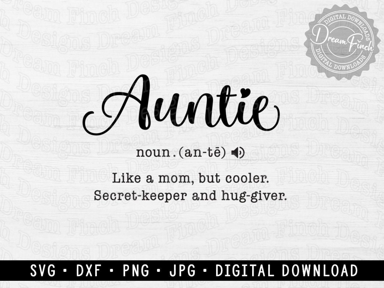 Tía Significado SVG DXF JPG Png Tía Significado Svg Tía - Etsy México