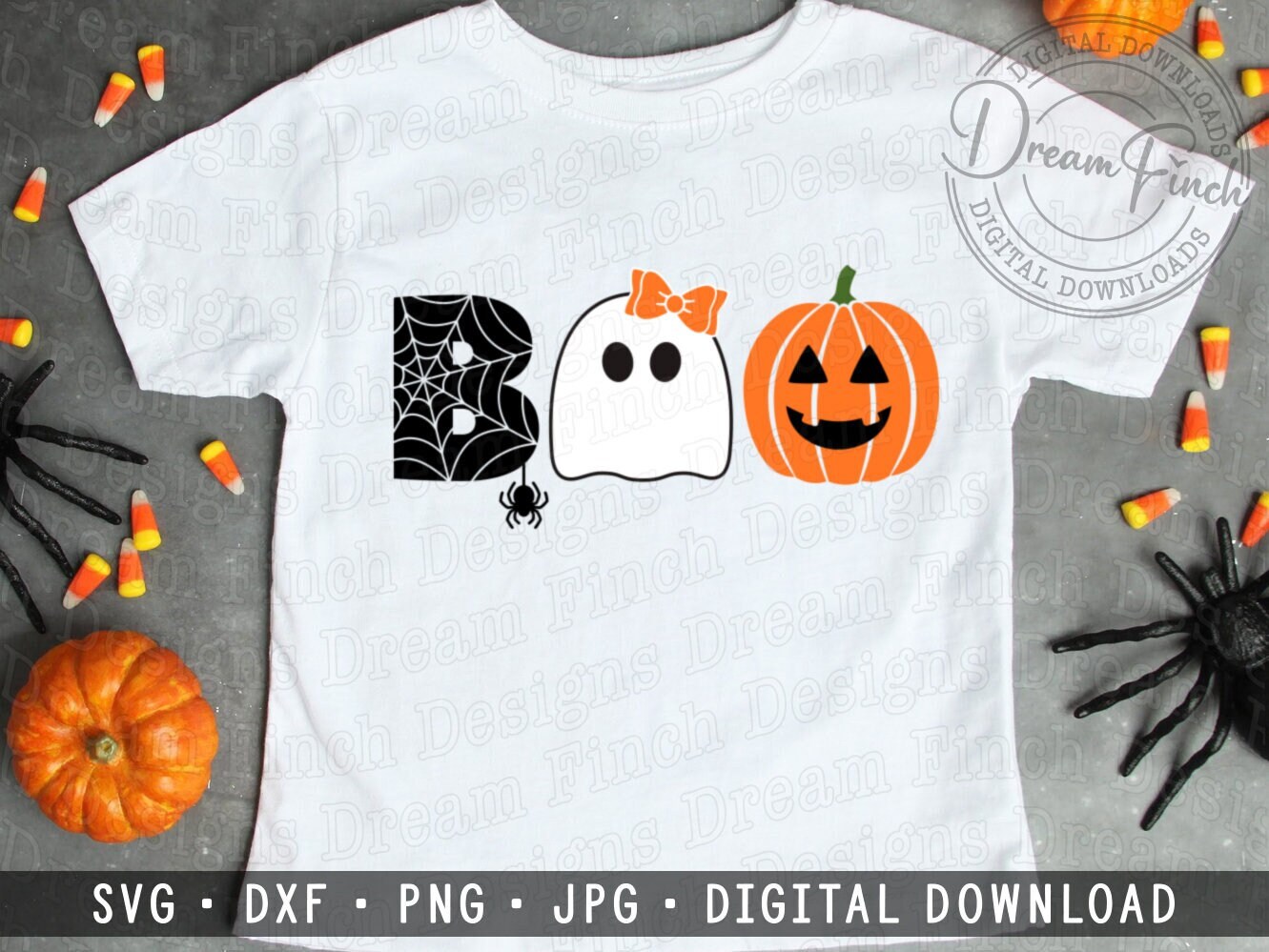 Boo SVG DXF JPG Png Kids Halloween Boo Girl - Cut Files for Toddler ...