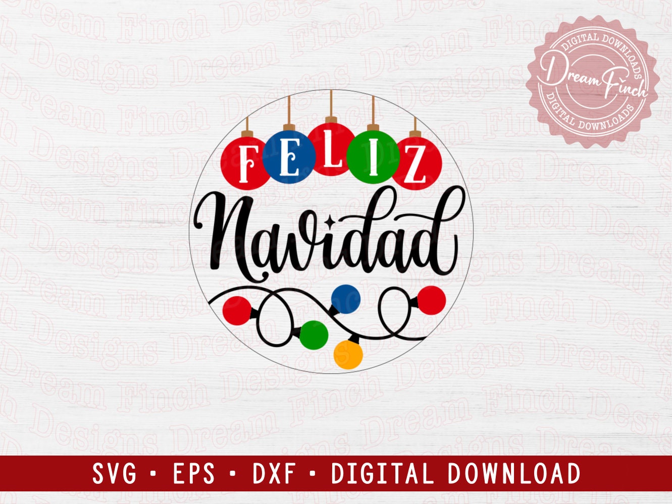 Feliz Navidad Door Hanger SVG EPS DXF Cut Files for Christmas Door ...