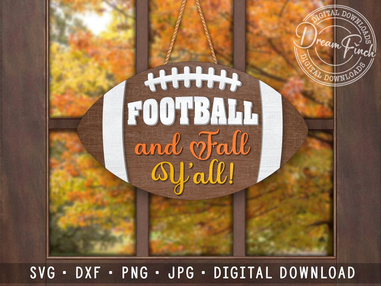 Football and Fall Y'all SVG DXF Cut Files JPG Png for Fall - Etsy