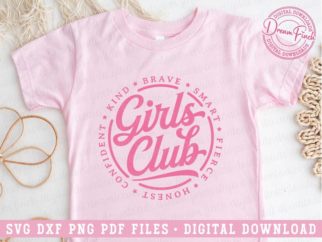 Girls Club SVG: Brave, Smart, Kind Design (digital Download) - Etsy