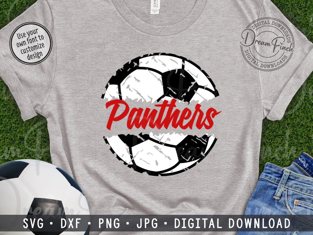 Soccer SVG PNG JPG Dxf Cut File Split Soccer Ball Customizable Using ...