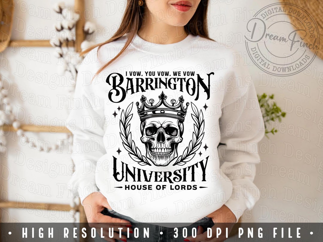 Barrington University PNG Dark Romance Png for Halloween Book Lover ...