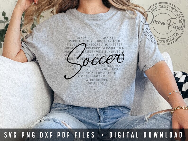 Soccer Words SVG PNG DXF Pdf • Football Soccer Words Heart Png - Etsy