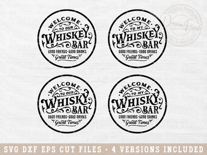 Whiskey Bar SVG DXF EPS Whisky Svg Man Cave Svg Dad's Bar Svg Father's ...