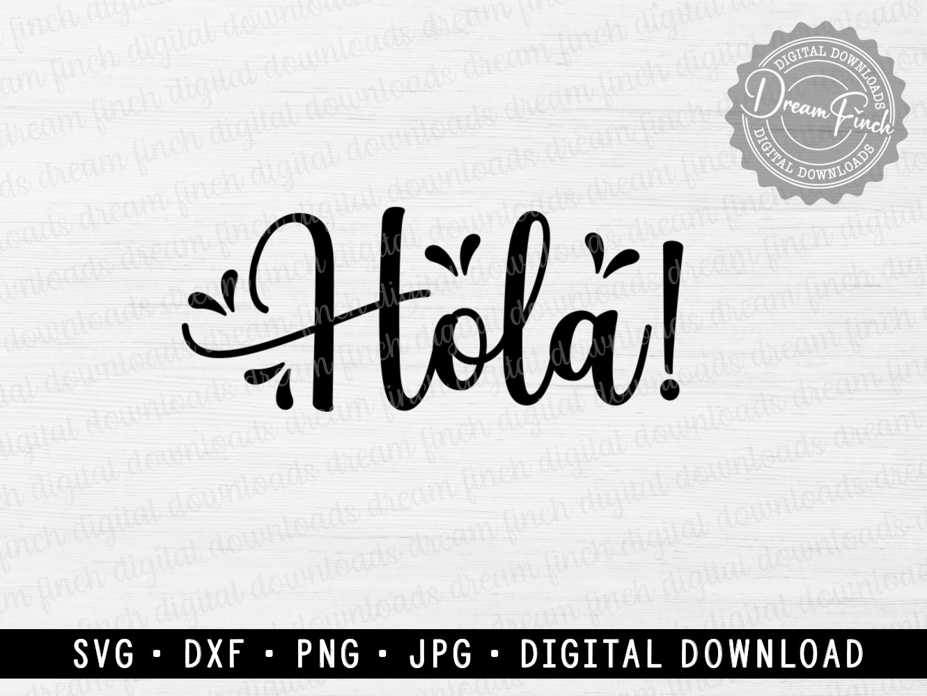 Hola SVG DXF PNG Jpg Doorhanger Door Round Welcome Sign Hello - Etsy