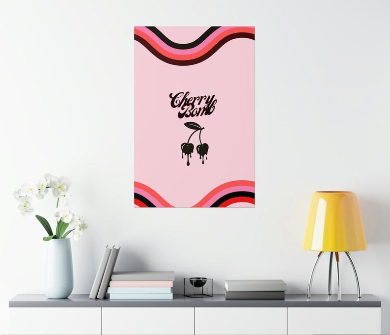 Cherry Bomb Printable Poster - Etsy