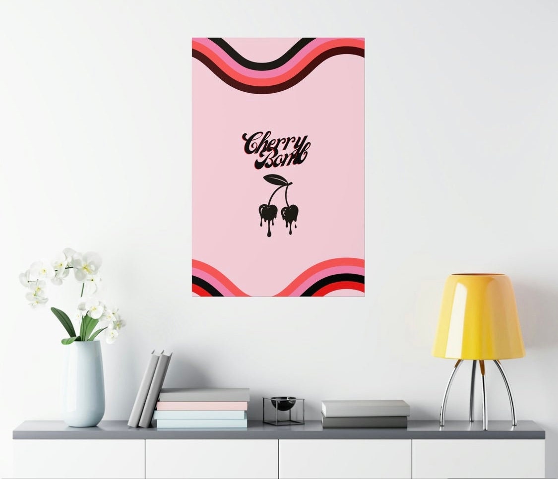 Cherry Bomb Printable Poster - Etsy