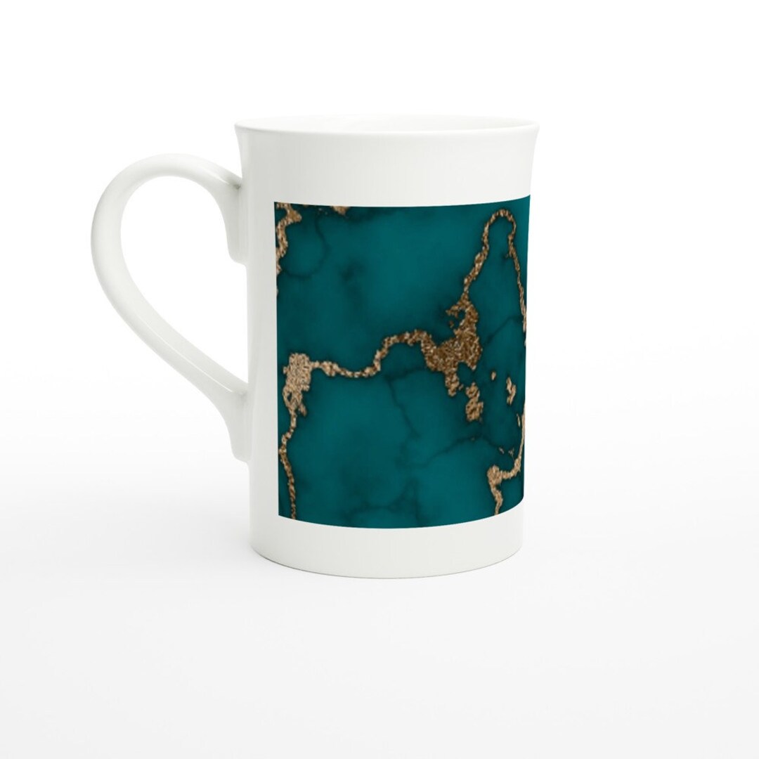 White 10oz Porcelain Slim Mug - Etsy