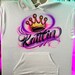 Airbrushed Crown Tshirt - Etsy