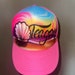 Airbrushed Beach Scene Hat - Etsy