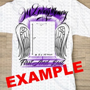 Airbrushed in Loving Memory Png Purple - Etsy
